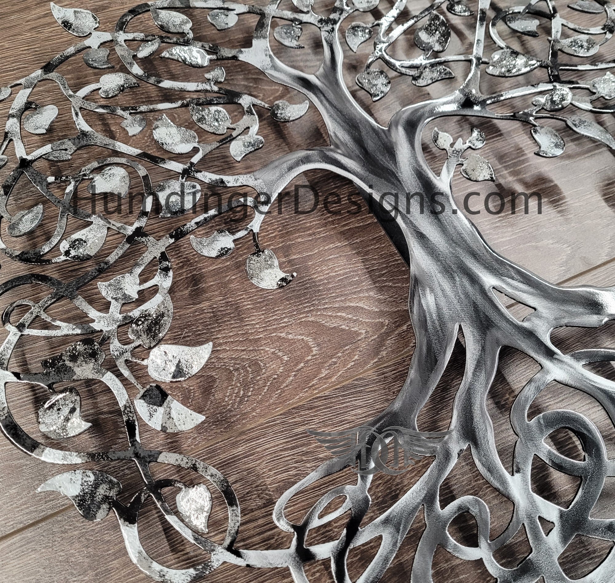 Infinity Tree (Shades of Gray) Metal Tree of Life Wall Art