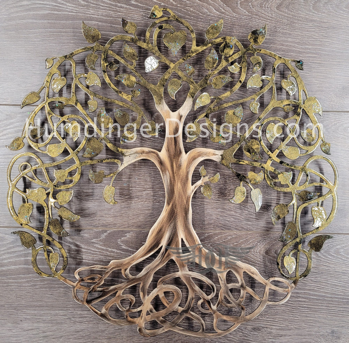 Infinity Tree (Traditional) Handmade Metal Art