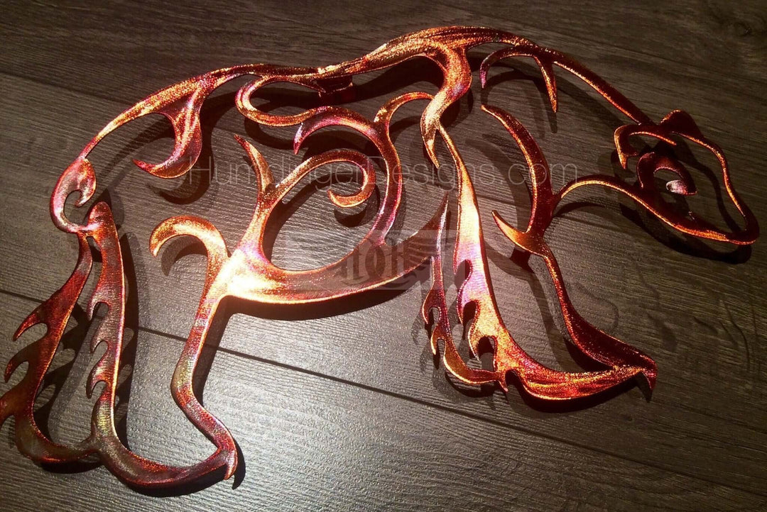 Bear Metal Wall Art Copper Handmade Seventh Anniversary Gift