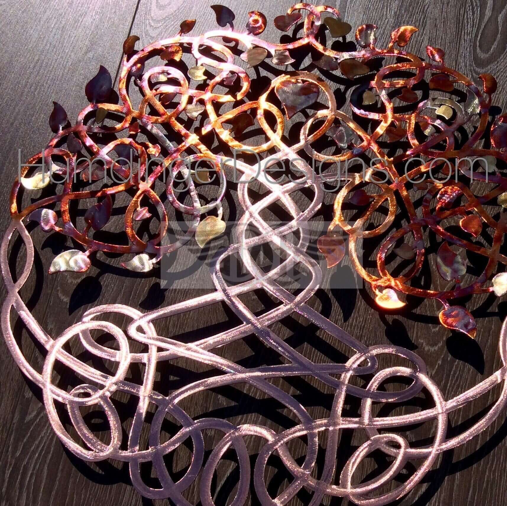Eternity Tree of Life Metal Wall Art - Celtic Knot