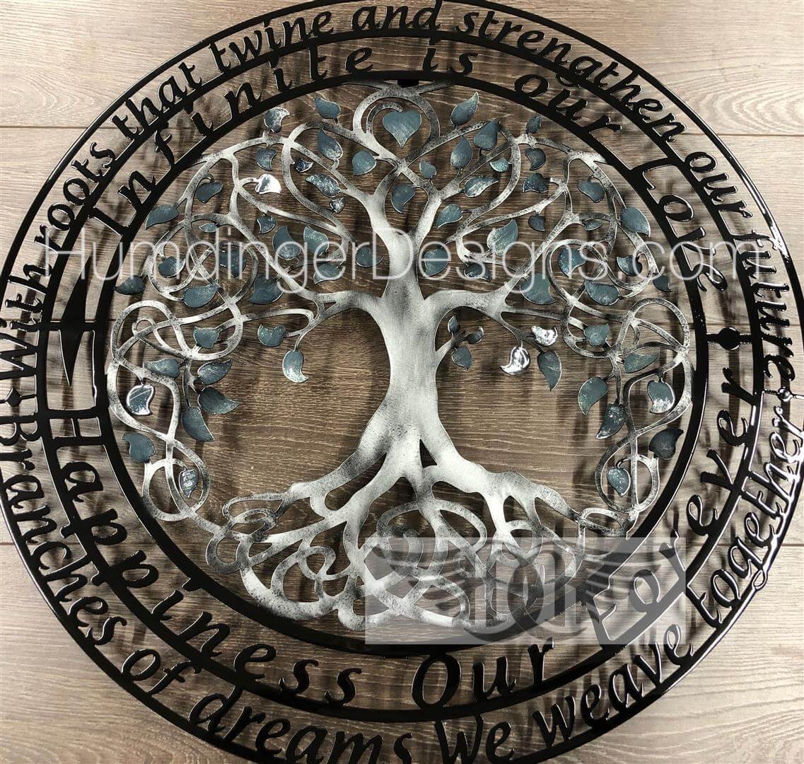 Infinity Tree Of Life with Poem (Hand Painted - One Piece)