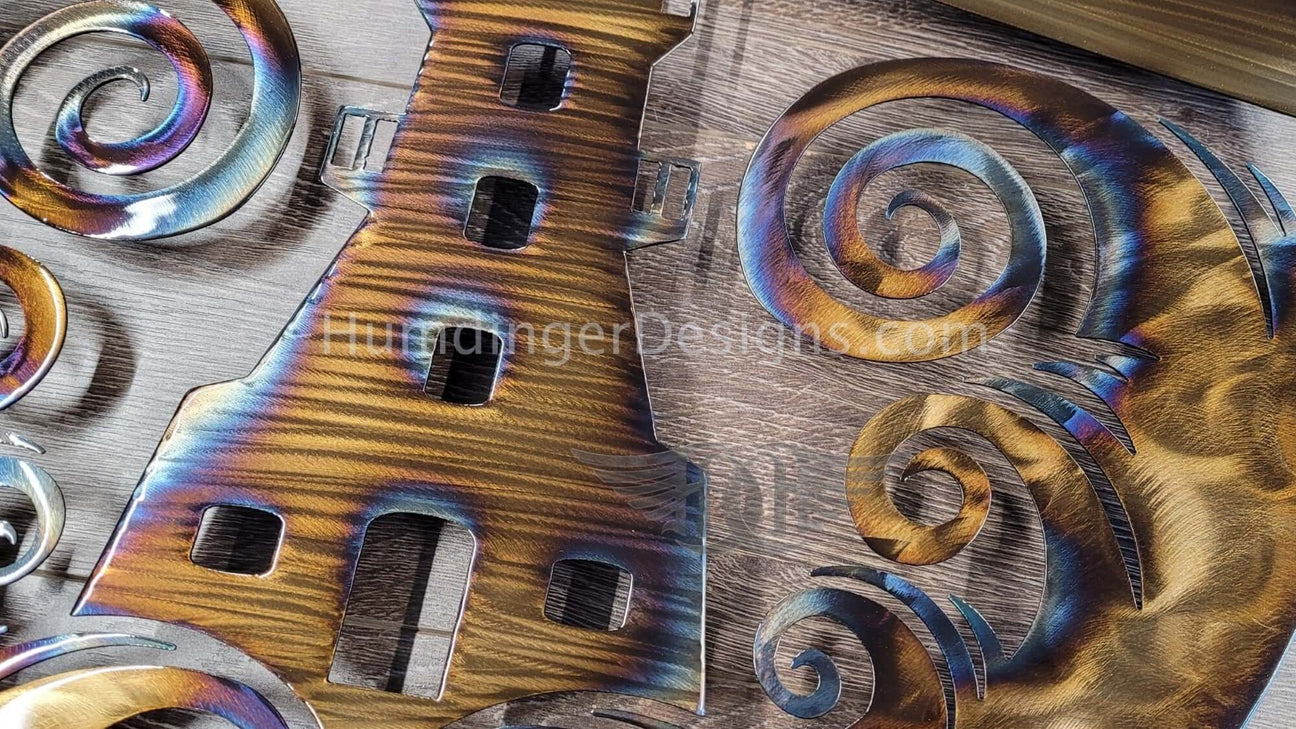 Lighthouse Metal Wall Art - Ocean And Beach House Decor