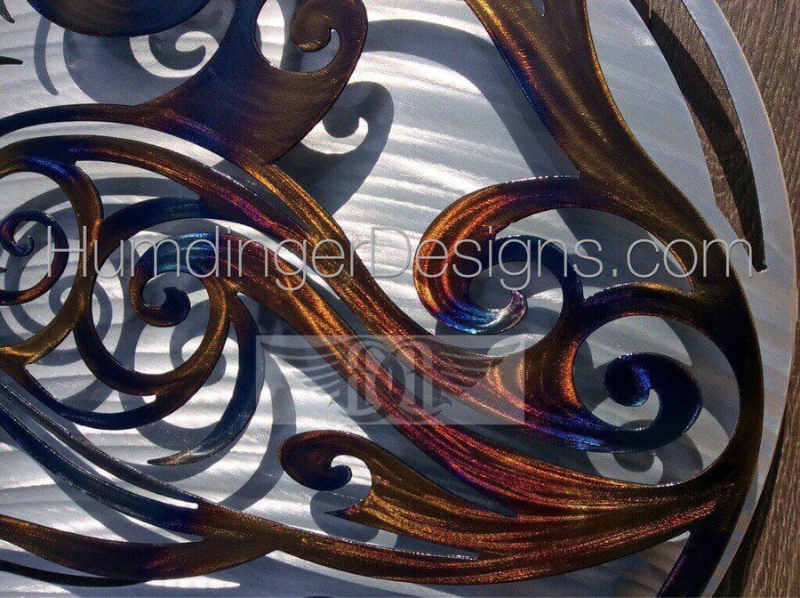 Ocean Waves Metal Wall Art Beach Decor- By Humdinger Designs