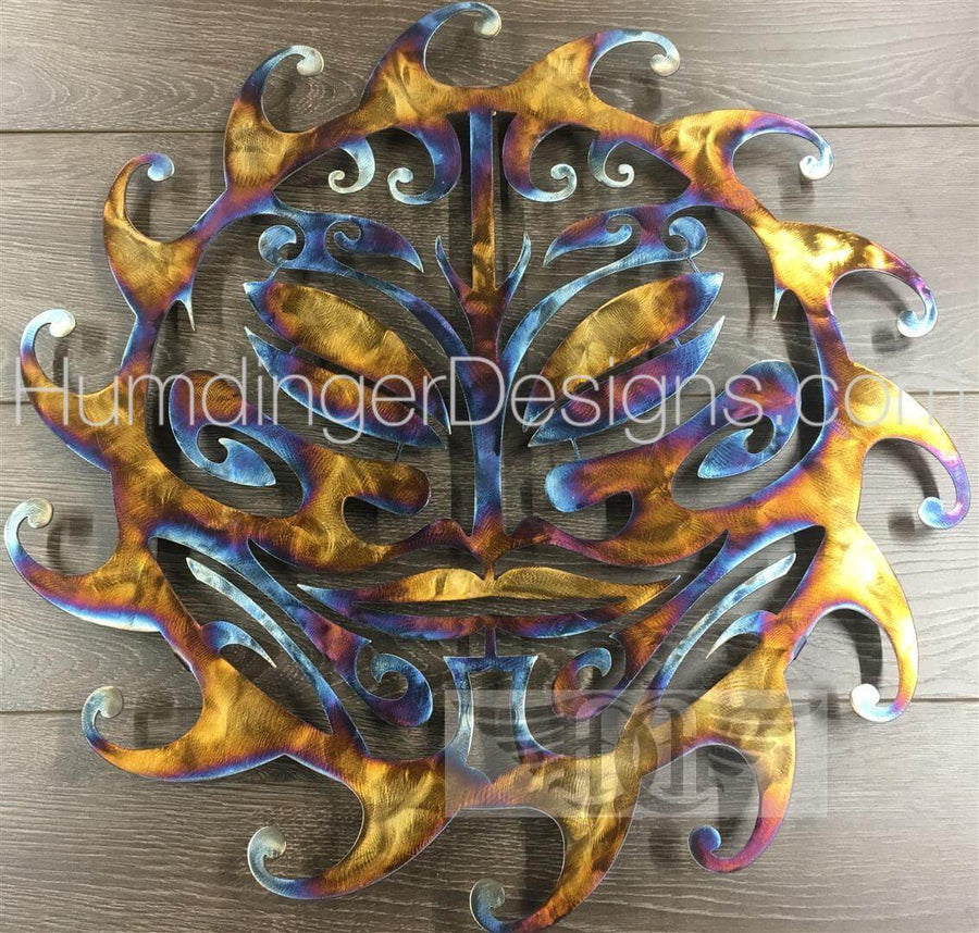 Sun Face In Stainless Steel by Humdinger Designs