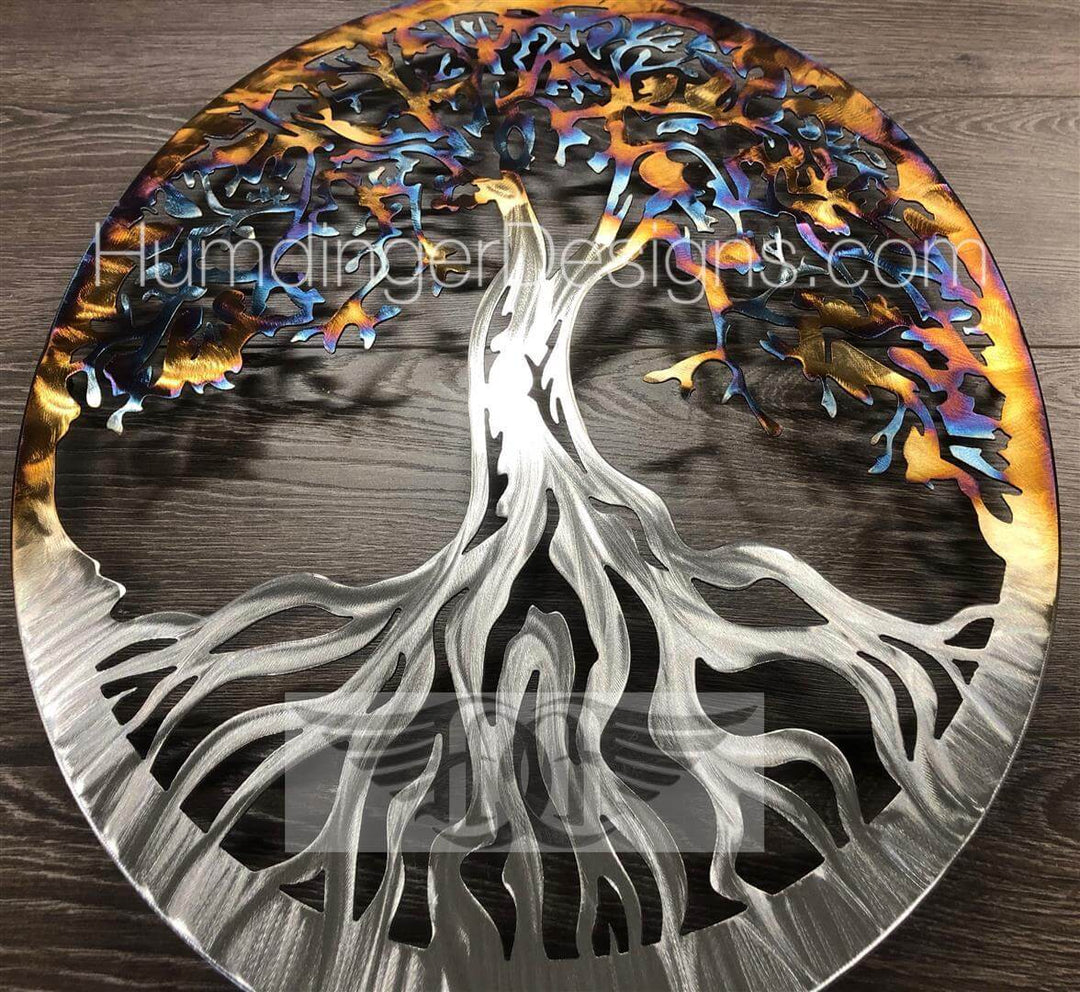 Tree of Life Oval (Stainless Steel) Carve Your Initials