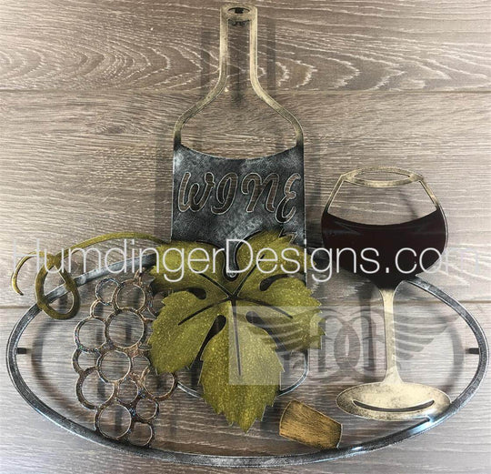 Wine Inspired Metal Wall Art and Tasting Room Signs